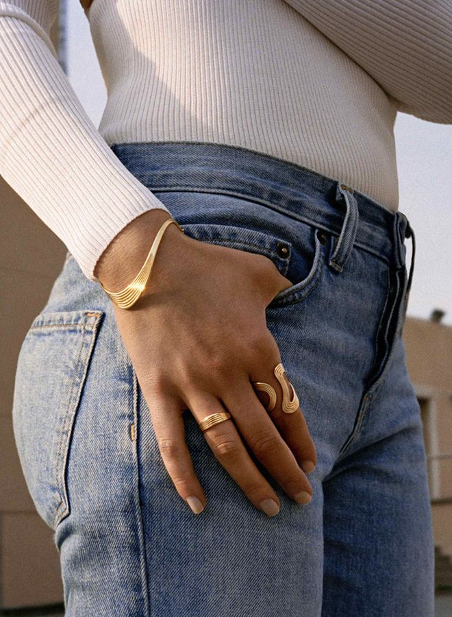 Fernando Jorge Stream Lines Open Ring - Meridian Jewelers